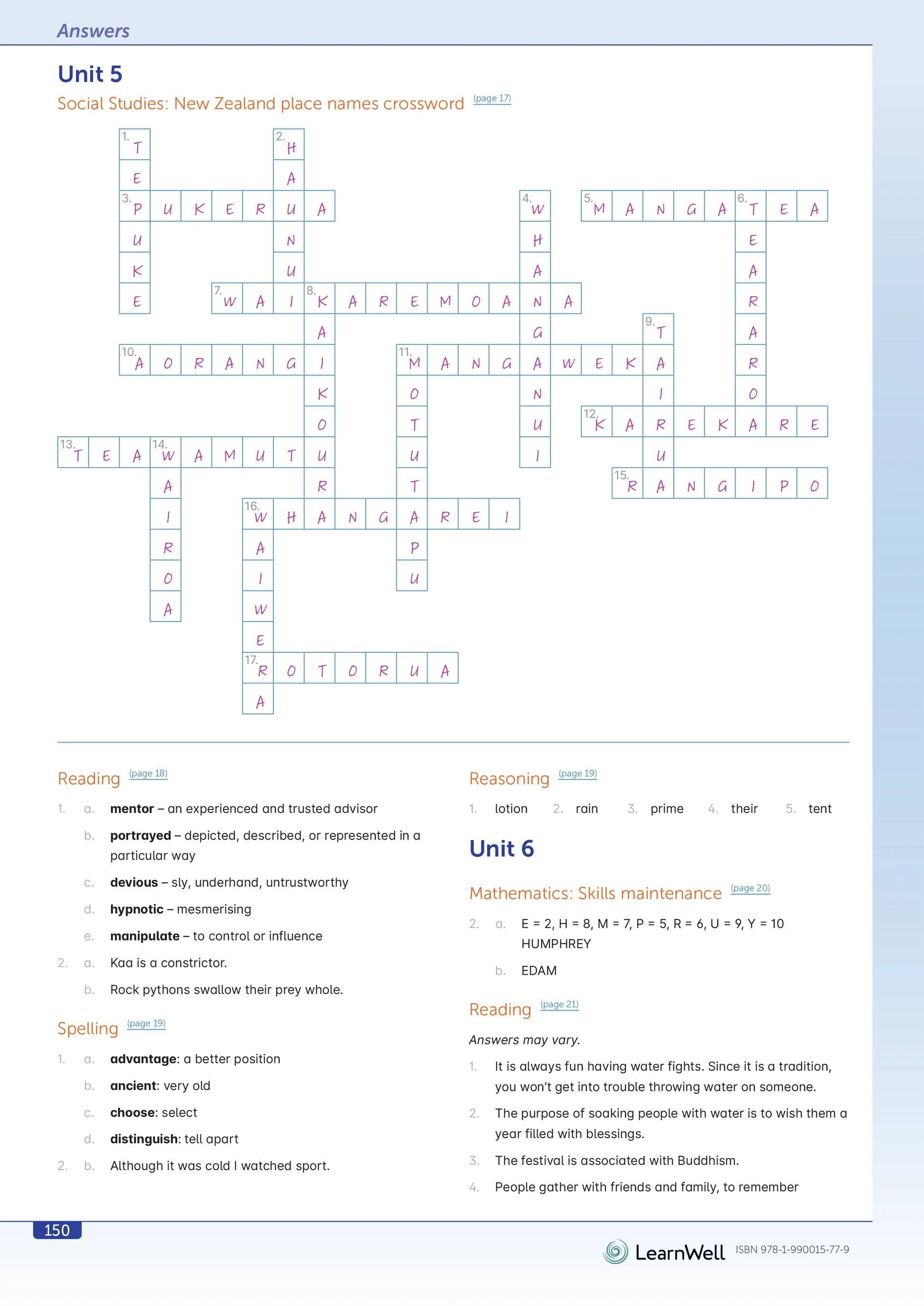 LearnWell Year 7 Homework Start Right Workbook – School Depot NZ