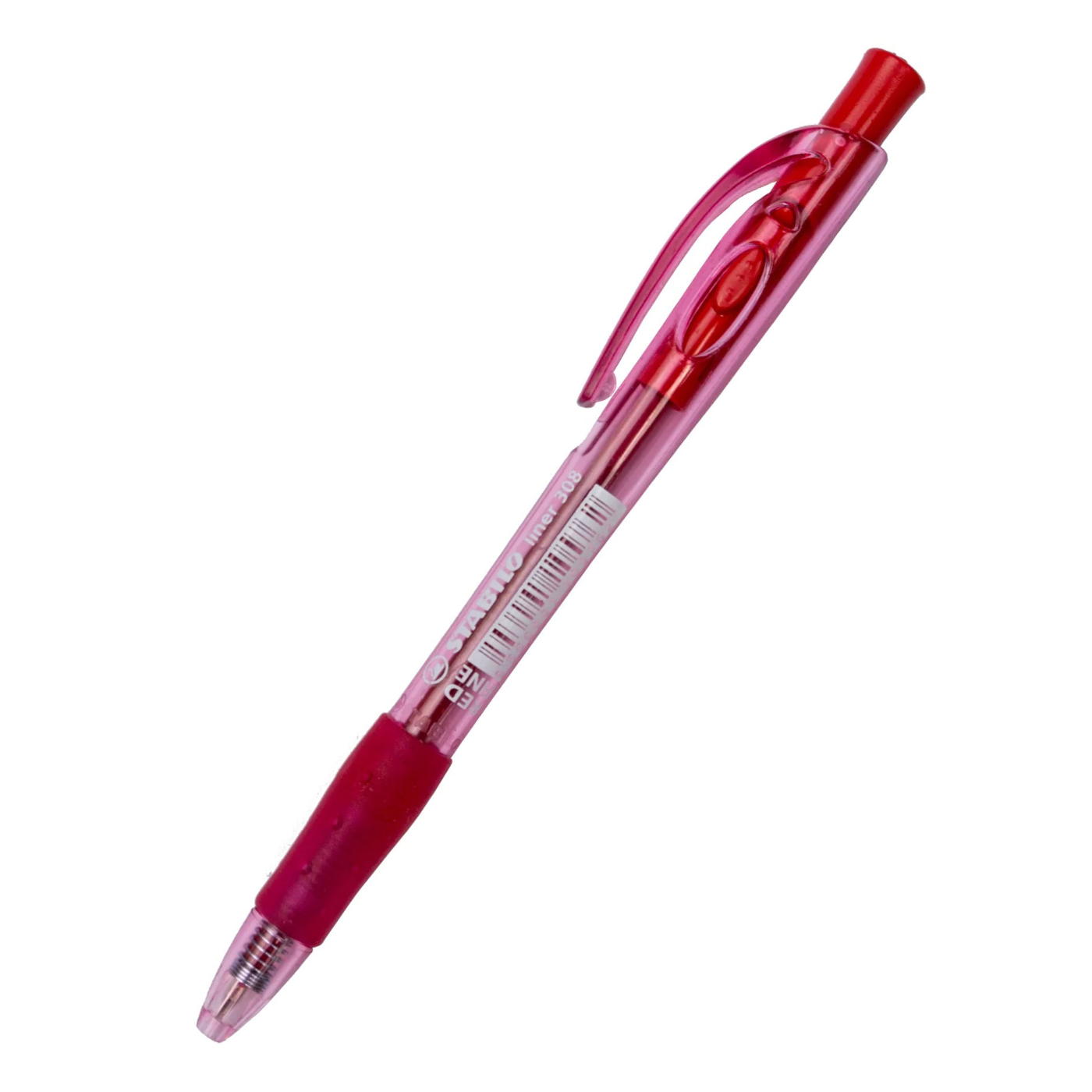 Stabilo Ballpoint Pen 308 Liner Retractable Medium Tip Red – School ...
