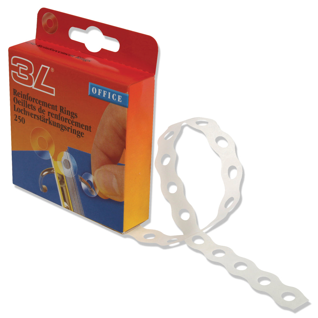 3L Punch Hole Reinforcement Rings 13mm Box 250 – School Depot NZ