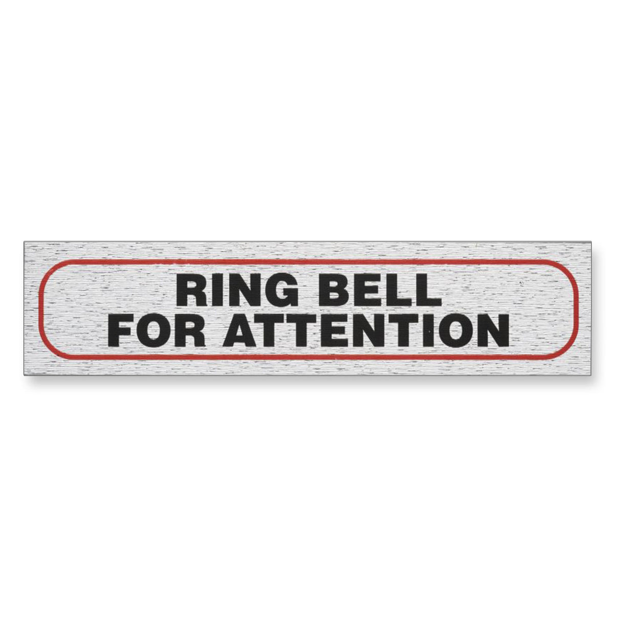 Information Sign "RING BELL FOR ATTENTION" 17 x 4 cm [Self-Adhesive ...