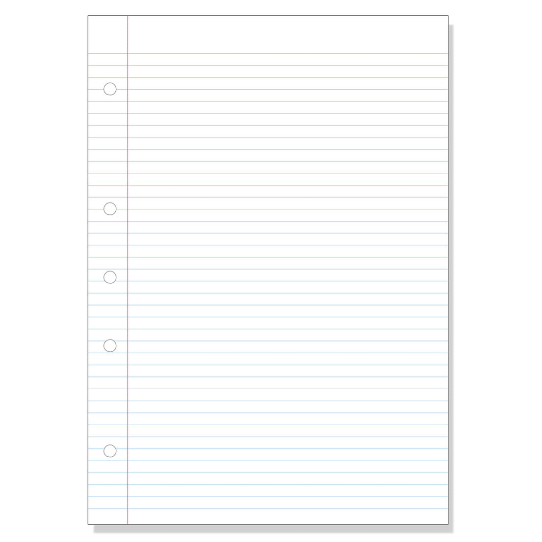 Warwick 7B8 Lecture Pad A4 7mm Ruled 75 Leaves Punched – School Depot NZ