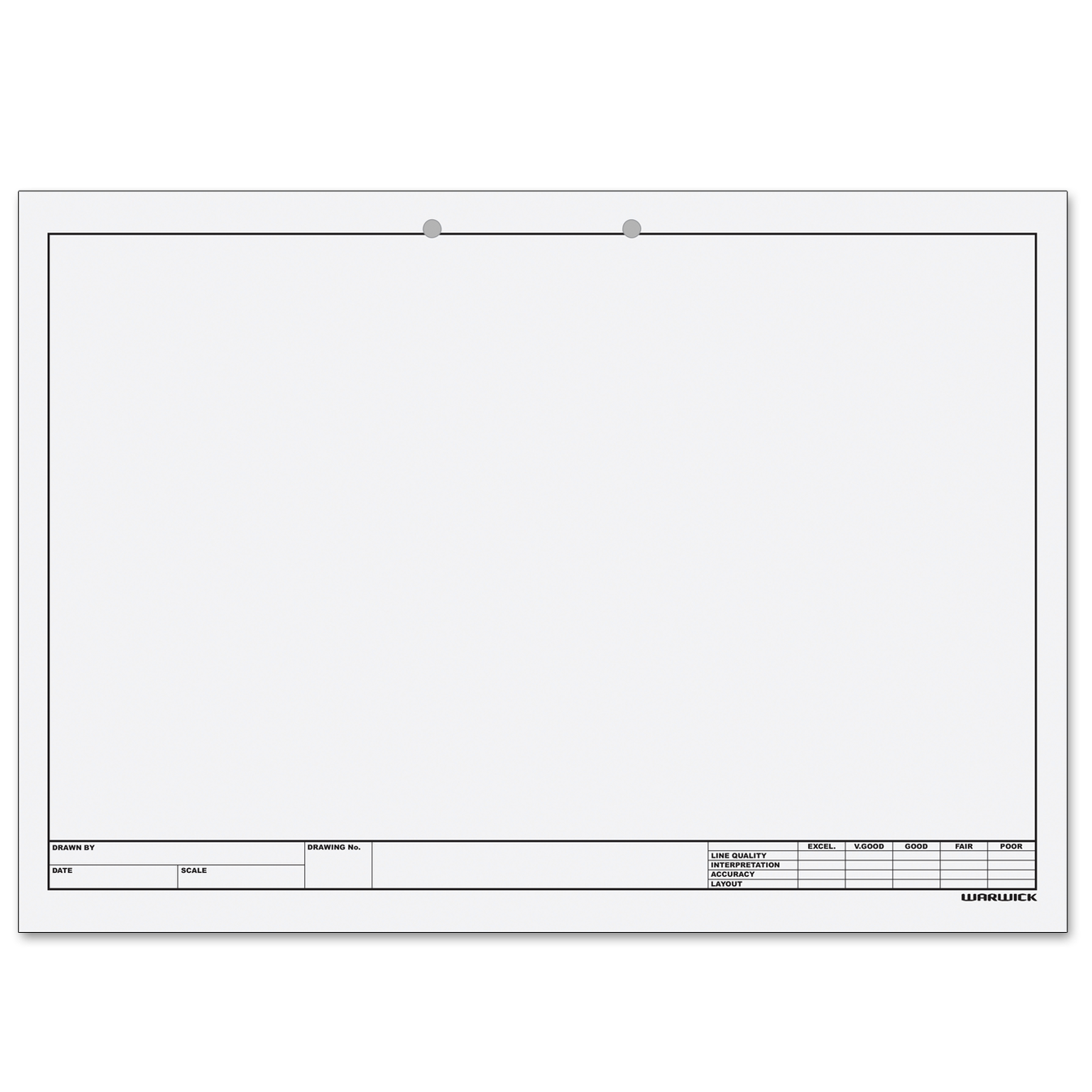 Warwick Technical Drawing Pad 20 Leaves 120gsm Punched A3 – School Depot NZ