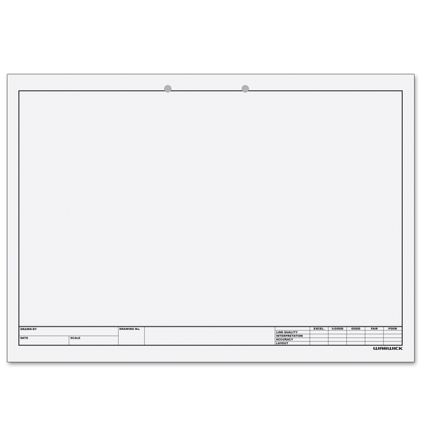 Warwick Technical Drawing Pad 20 Leaves 120gsm Punched A3 – School Depot NZ
