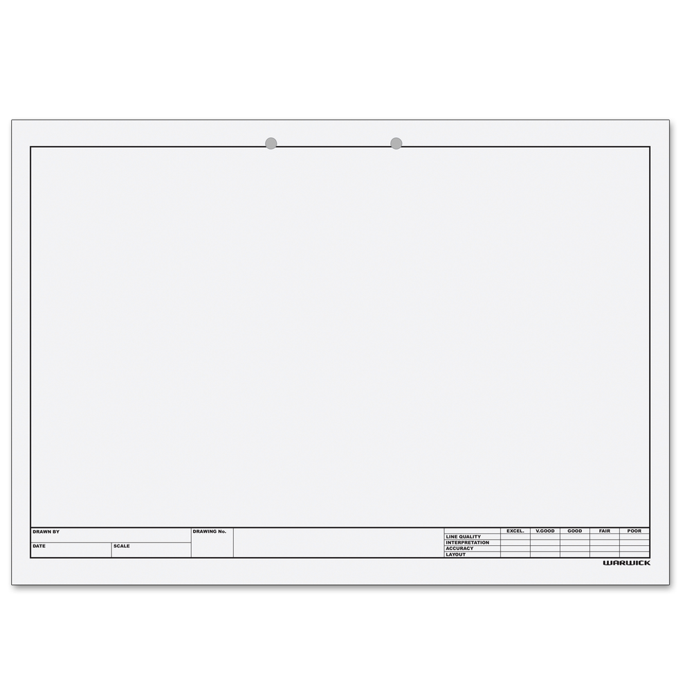Warwick Technical Drawing Pad 20 Leaves 120gsm Punched A3 – School Depot NZ
